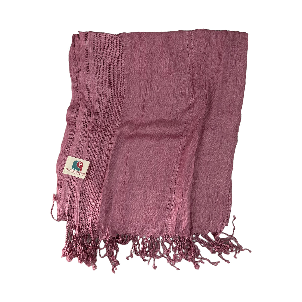 MAE KAMPONG STOLE SCARFE - Large handmade stole in natural cotton with ...
